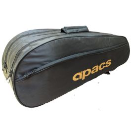 Buy Apacs Badminton Kitbag Black Color – Durable & Spacious at Khelmart