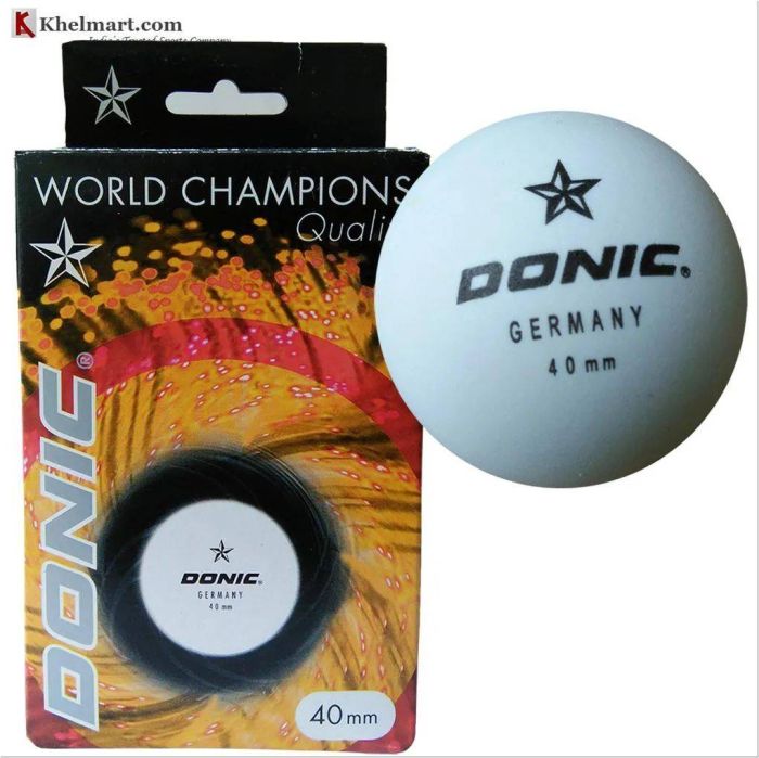 Set of 12 Donic 1 Star Table Tennis Ball White and Black,- Buy Set of 12 Donic 1 Star Table ...