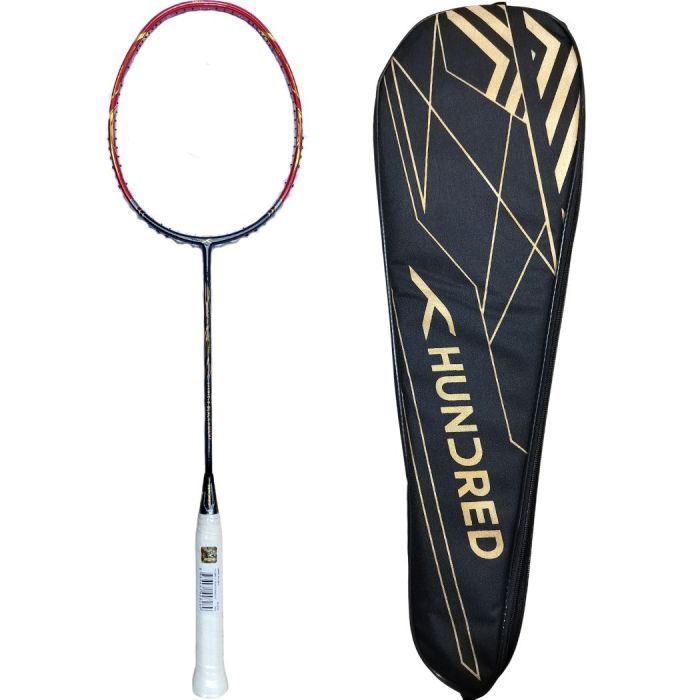 Buy Hundred Atomic X Black Knight Badminton Racket | Head Heavy | 38 ...