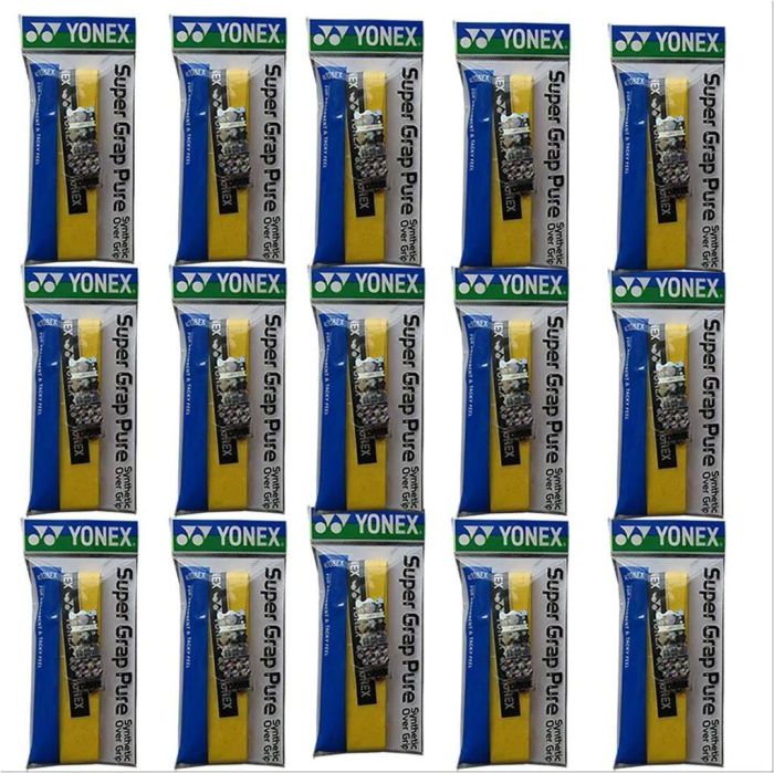 Set of 15 Yonex AC108EX Super Grap Pure Badminton Grip,- Buy Set of 15 ...
