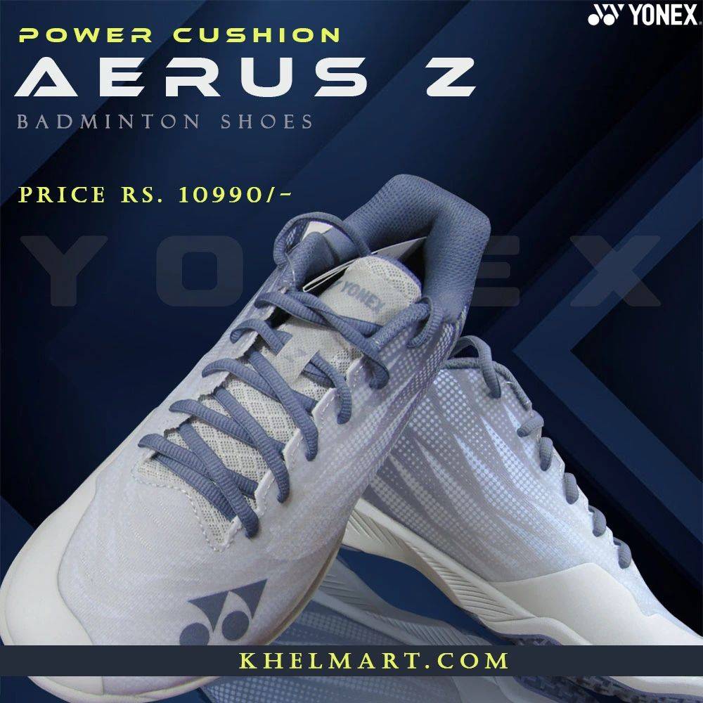 Yonex Power Cushion Aerus Z Men Badminton Shoes Blue Gray,- Buy Yonex ...