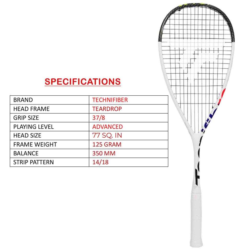 Buy Tecnifibre Carboflex X-Top 125 Squash Racket Online in India at ...